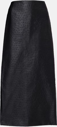 Róhe Róhe Midirock aus Lederimitat