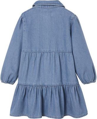 Vertbaudet Minikleid M&auml;dchen Kleid aus Light-Denim