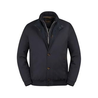 Moorer Homme, Vestes, Bleu, Taille: M Janos-Pum Bomber