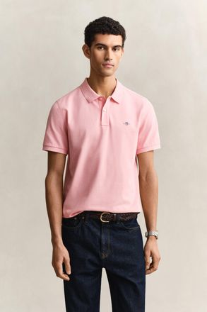 GANT Herren Regular Fit Shield Piqu&eacute; Poloshirt (XXXL) BUBBELGUM Rosa