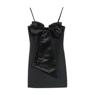 Marc Jacobs Schwarzes Schleifenkleid mit Satindetails - - Dresses - Damen - Schwarzk - 2XS