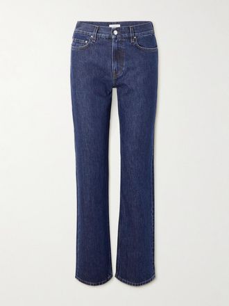 Toteme Jean Droit Taille Basse En Coton Biologique - Bleu