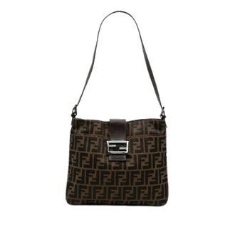 Fendi Sac bandouli&egrave;re en toile Pre-owned - Femme - Pre-owned - Brun - Taille: ONE Size