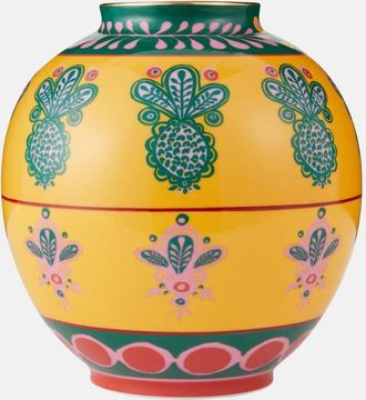 La DoubleJ Vase Pineapple Giallo Bubble Medium