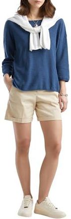 Benetton Maille G/C M/L 105gd105u Sweater, Bleu, S Femme