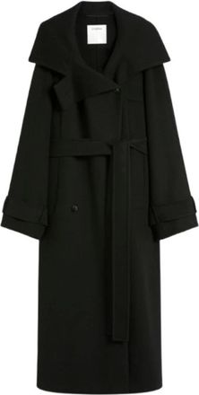 Sportmax Damen, Mäntel, Schwarzk, 3XSGröße