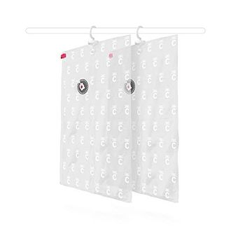 Compactor RAN8223 platzsparender Vakuumbeutel zum Aufh&auml;ngen, 2 St&uuml;ck, kurz, 105 x 70 cm, Espace Plus-Serie, transparent