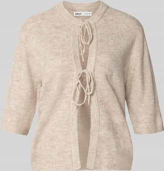 Only Regular Fit Strickjacke mit Schn&uuml;rung Modell SIMONI