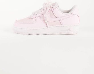Nike Air Force 1 07 Sneaker aus rosa Satin