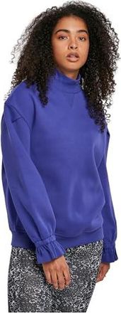 Urban Classics Femme Ladies Turtleneck Crew Sweatshirts, Violet, S