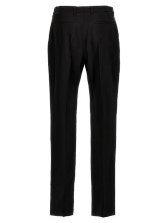 Saint Laurent Mens Black Acetate Dress Pants
