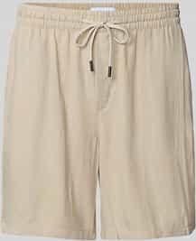 Only & Sons Regular Fit Shorts mit Leinen-Anteil
