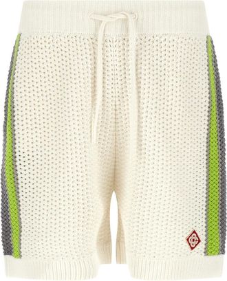 Casablanca Homme, Sport, Multicolore, Taille: M Stripe Crochet Shorts