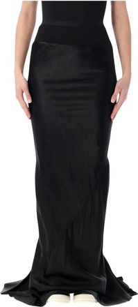 Rick Owens Femme, Jupes, Noir, Taille: 40 FR Slim Long Coda Skirt