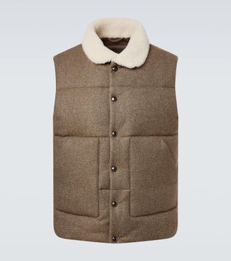 Loro Piana Veste sans manches Dug en laine et cachemire