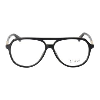 Chlo&eacute; unisex, Accessoires, Noir, Taille: 57 MM Oversized Pilot Optical Frame