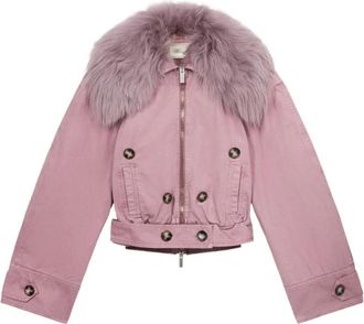 Blumarine Blouson bomber - Femme - Vestes - Rose - Taille: 34 FR