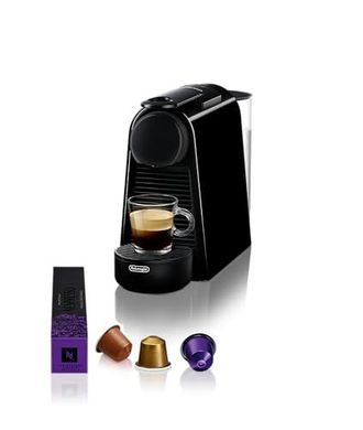Nespresso DeLonghi Essenza Mini Kaffeekapselmaschine schwarz | 19 Bar Pumpendruck | 0,6l Wassertank | f&uuml;r Espresso & Lungo | kleine Maschine - gro&szlig;e Kaffeemomen