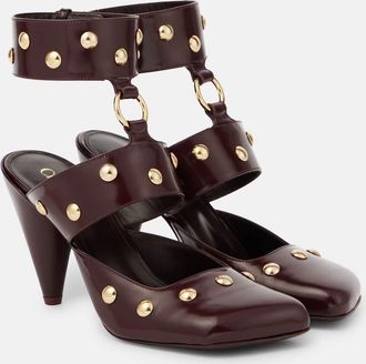 Chloé Chloé Verzierte Pumps Jade aus Leder