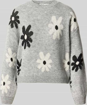Only Regular Fit Pullover mit Allover-Muster Modell FREESIA