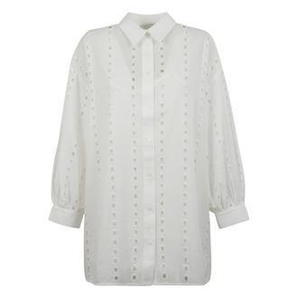 Anine Bing Damen, Blusen & Hemden, Wei&szlig;, MGr&ouml;&szlig;e
