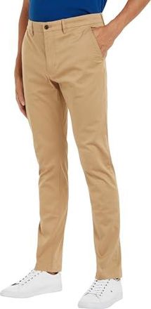 Tommy Hilfiger Pantalon Homme Bleecker Chino Straight Fit, Vert (Classic Khaki), 35W/34L