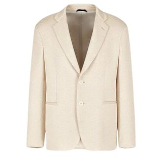 Giorgio Armani Homme, Costumes, Beige, Taille: L Silk-blend Mesh Jersey Jacket