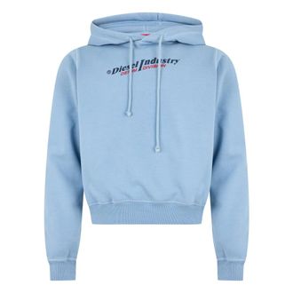 Diesel F-Reggy-Hood-Ind - Femme - Sweatshirts et sweats &agrave; capuche - Bleu - Taille: 38 FR