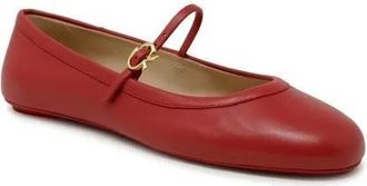 Gianvito Rossi Nxftabs Red Leather Ballerina - Gr. 38,5 (EU) - in Rot