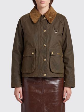 Barbour Veste courte Modern Spey en coton cir&eacute; avec col en velours