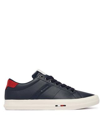 Tommy Hilfiger Sneakers Premium Lth Vulc Long Lace FM0FM05948 Dunkelblau