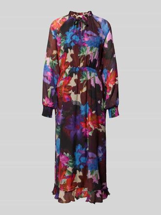 Milano Midikleid aus Viskose-Mix im Allover-Look