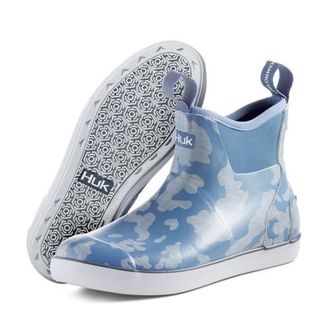 Huk Homme Rogue Wave Shoe | High-Performance Fishing & Deck Boot Botte de Pluie, Running Lakes Titanium Blue, 48 EU