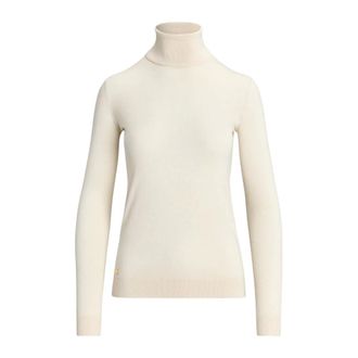 Ralph Lauren Col roul&eacute; c&ocirc;tel&eacute; - Femme - Pulls - Blanc - Taille: 42 FR