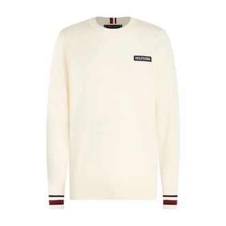 Tommy Hilfiger Rundhals-Strickpullover - - Knitwear - Herren - Beige - S