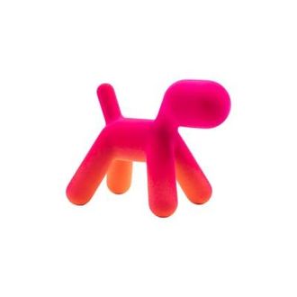 MAGIS Décoration PUPPY - Rose - Polyéthylène floqué - Designer Eero Aarnio