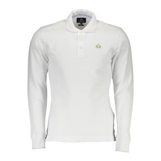 La Martina Langarm-Poloshirt - - Tops - Herren - Wei&szlig; - 2XL