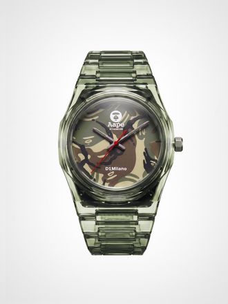 D1 Milano D1 x AAPE: Green Camo Nylon