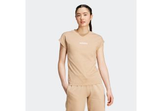 adidas T-Shirt W LIN SJ T sportlicher Stil, Kurzarm, ohne Verschluss, aus Baumwolle