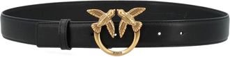 Pinko Pinko, Femme, Accessoires, Noir, Taille: M Love Birds Belt