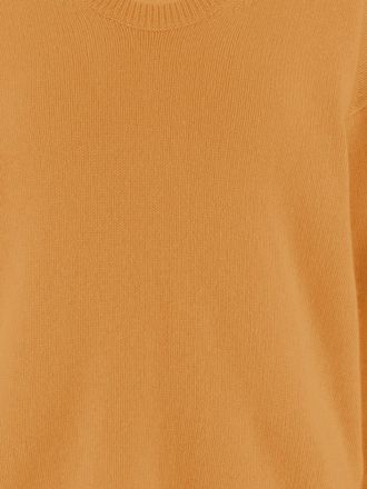 Allude Womens Cashmere V-Neck Sweater Orange