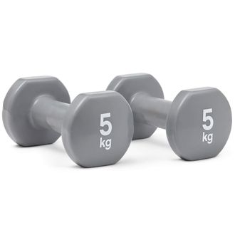 Reebok Unisex-Adult Kurzhanteln, Grau, 5 kg