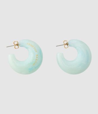 Vanessa Baroni Boucles doreilles Moon Cloud Marble