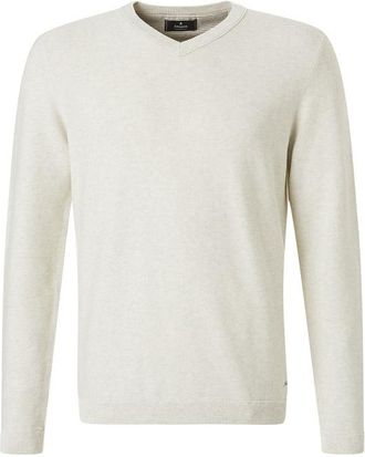 Ragman Herren Pullover beige unifarben