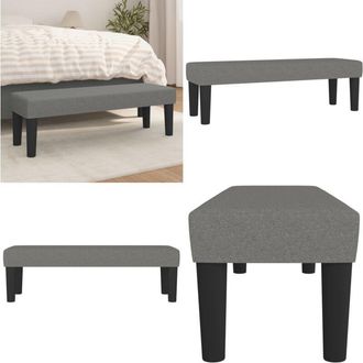 vidaXL Sitzbank Dunkelgrau 100x30x30 cm Stoff - Sitzbank - Grau - Sofa - Polsterung - Schaumstoff - Home & Living