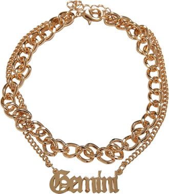 Urban Classics Unisex Fu&szlig;kettchen Zodiac Golden Anklet, Farbe gemini, Gr&ouml;&szlig;e S/M