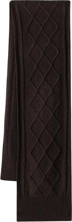 A|X Armani Exchange &Eacute;charpe en maille coupe classique - Femme - Accessoires - Brun - Taille: ONE Size