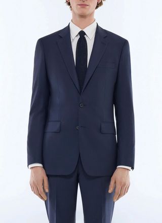 Fursac Veste en laine &agrave; micro-dessin - Taille 44 - Homme