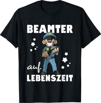 monkä Beamter auf Lebenszeit Ernennung Polizei T-Shirt