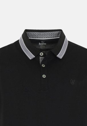 Hajo Poloshirt Pique (1-tlg) Poloshirt - Baumwolle - Atmungsaktiv - Strickb&uuml;ndchen am Armabschluss